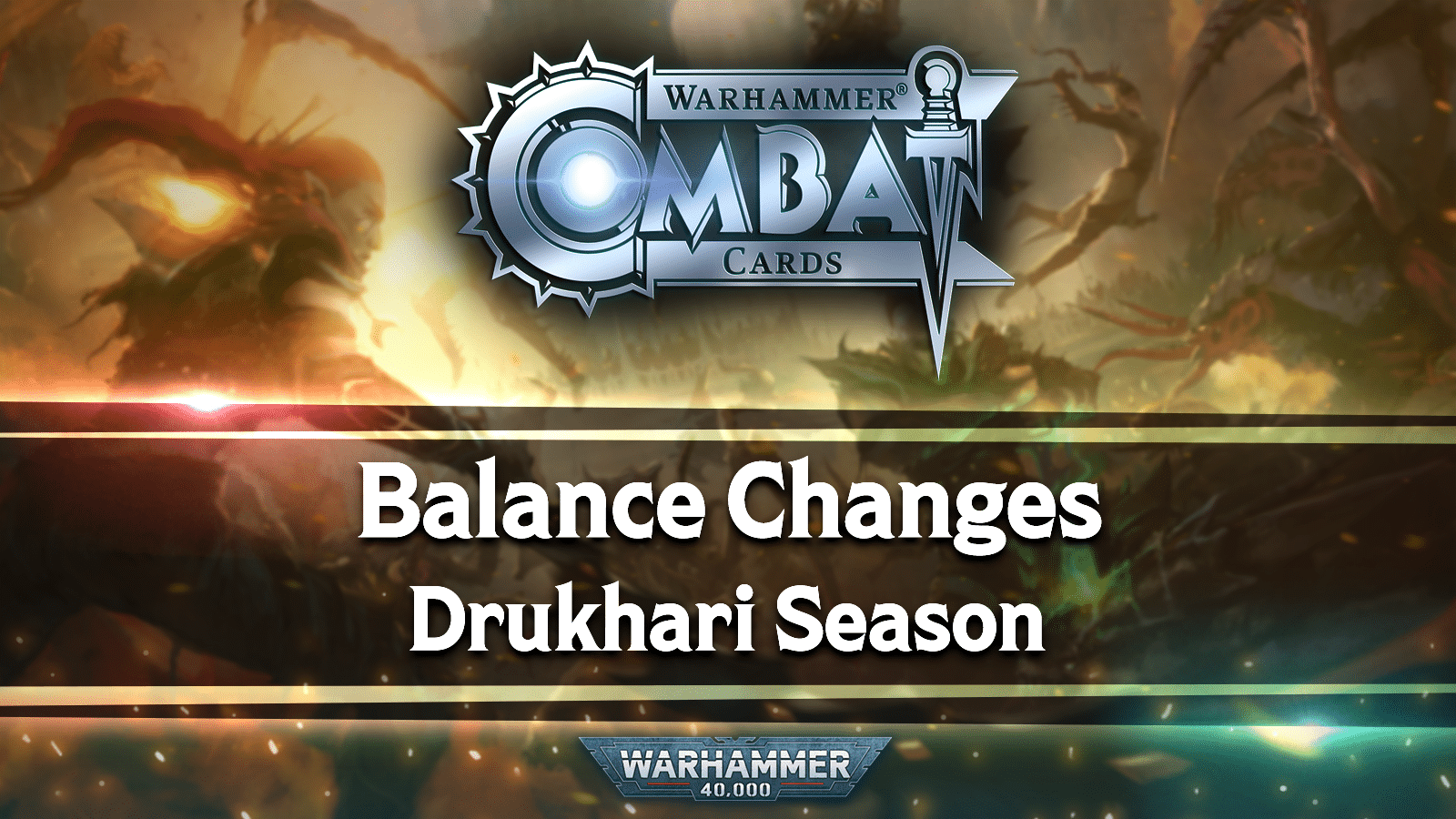 Developer Update: Balance Changes and Drukhari Season - Warhammer ...